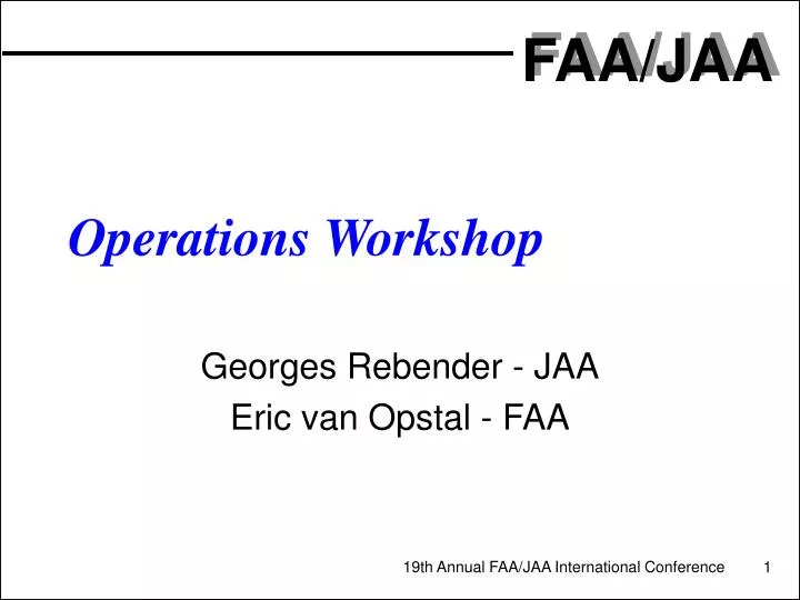 PPT - Operations Workshop PowerPoint Presentation, free download - ID ...