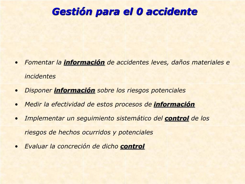 PPT - Pirámide de Control de Riesgos Su uso como indicador de gestión ...