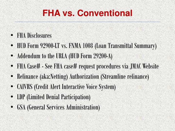 PPT - FHA TRAINING Understanding & Completing FHA Forms and Disclosures ...