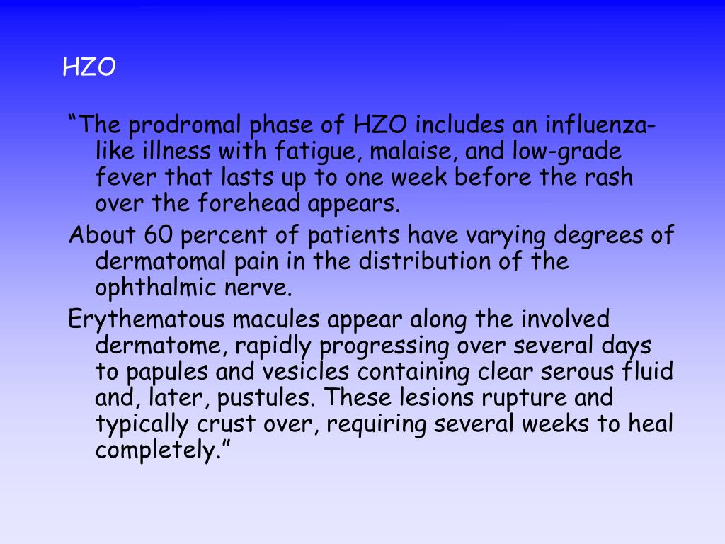 PPT - Shingles & the eye: 3 cases herpes zoster ophthalmicus, HZO David ...
