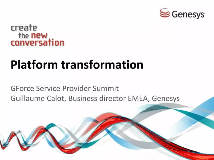 PPT - Platform transformation PowerPoint Presentation, free download ...