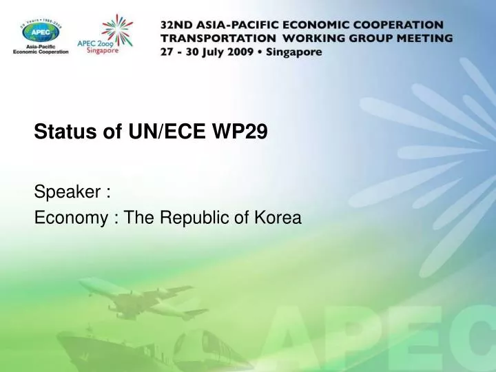 PPT - Status of UN/ECE WP29 PowerPoint Presentation, free download - ID ...