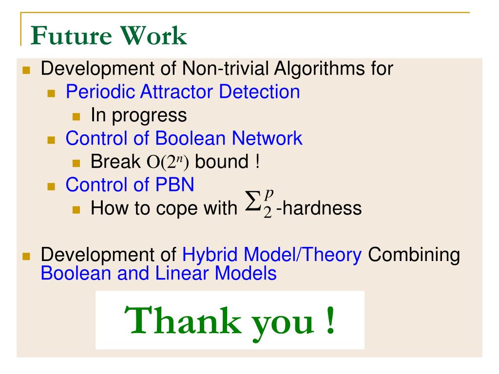 Ppt Attractor Detection And Control Of Boolean Networks Powerpoint Presentation Id6637514