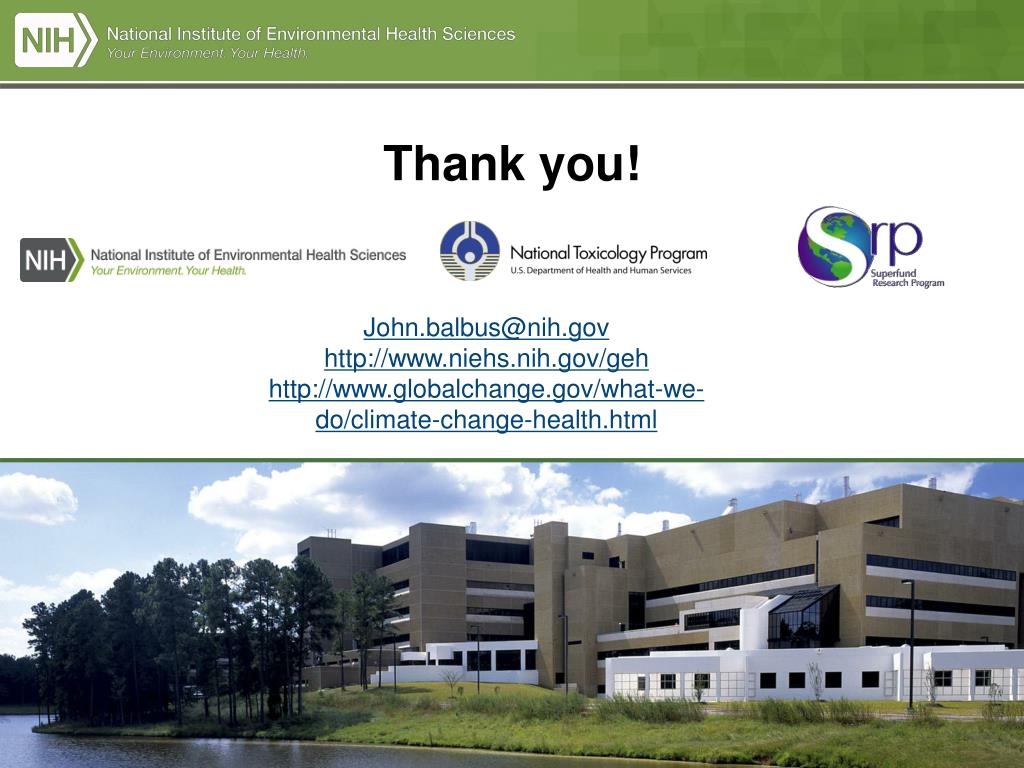 PPT - Climate Change and Human Health: Update from the National Climate ...