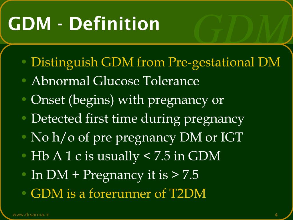 PPT - Gestational Diabetes Mellitus PowerPoint Presentation, free ...