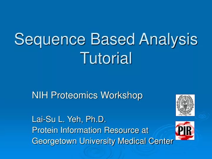 Ppt Sequence Based Analysis Tutorial Powerpoint Presentation Free