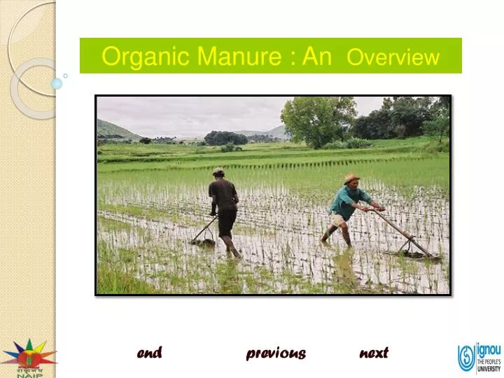 PPT - Organic Manure : An Overview PowerPoint Presentation, free ...