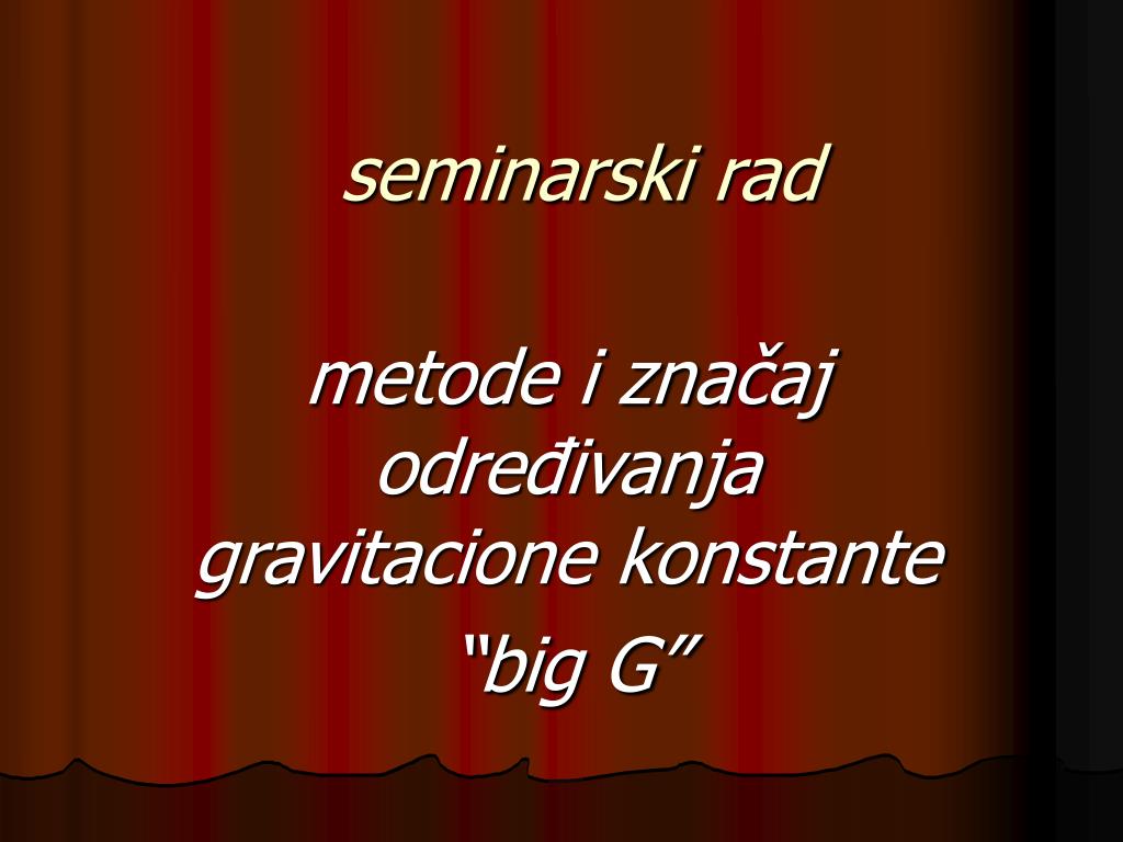 PPT - seminarski rad PowerPoint Presentation, free download - ID:6638723