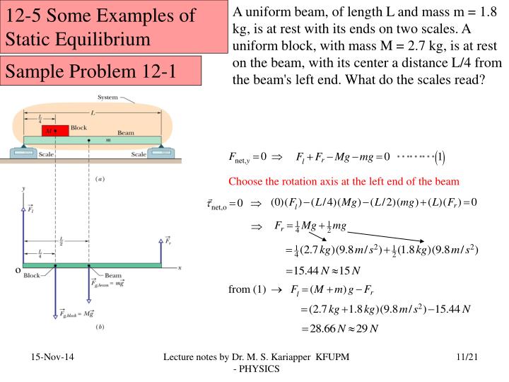 PPT - Objects in static equilibrium don’t move. PowerPoint Presentation ...