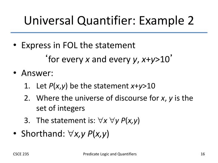 PPT - Predicate Logic and Quantifies PowerPoint Presentation - ID:6639135