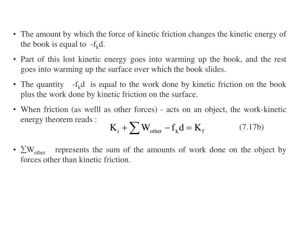 PPT - Understanding Kinetic Energy and the Work-Kinetic Energy Theorem ...