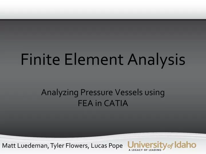 PPT - Finite Element Analysis PowerPoint Presentation, free download ... PPT - Finite Element Analysis PowerPoint Presentation, free download ...