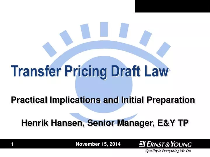 PPT - Transfer Pricing Draft Law PowerPoint Presentation, free download ...
