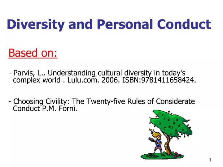 PPT - Diversity and Personal Conduct PowerPoint Presentation, free ...