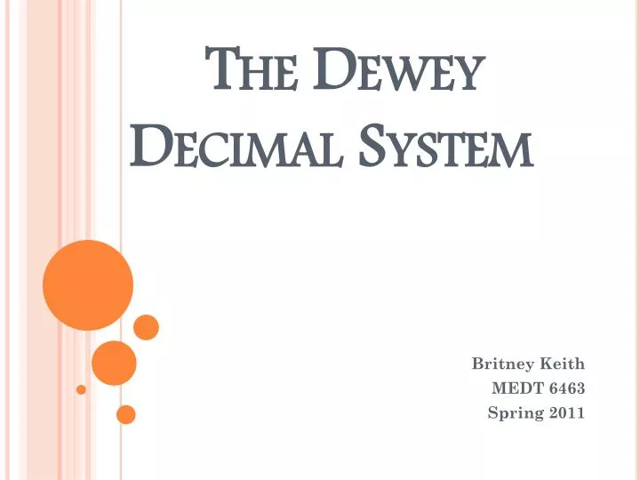 PPT - The Dewey Decimal System PowerPoint Presentation, free download ...
