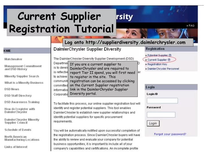 PPT - Current Supplier Registration Tutorial PowerPoint Presentation ...