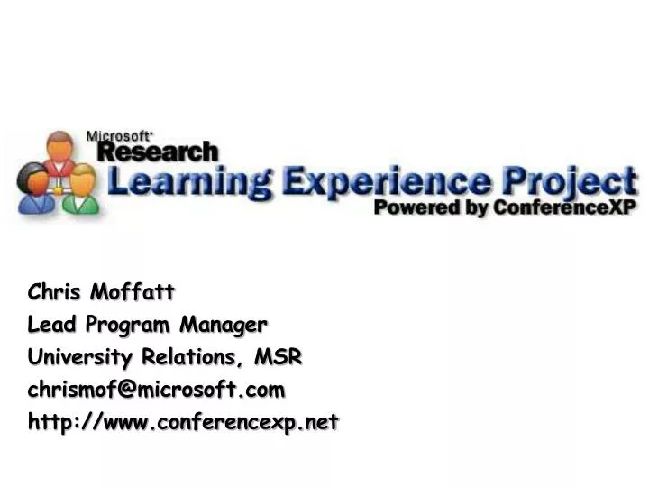 PPT - The Learning Experience Project PowerPoint Presentation, free ...
