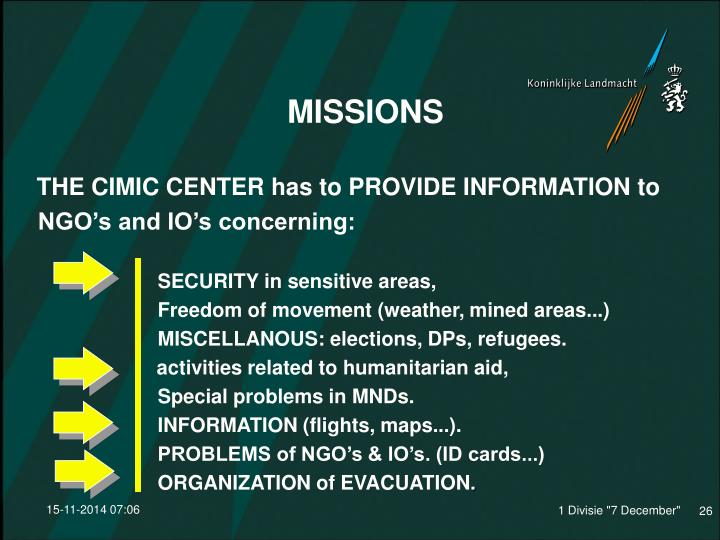 PPT - CIMIC CIVIL MILITARY CO-OPERATION PowerPoint Presentation - ID ...