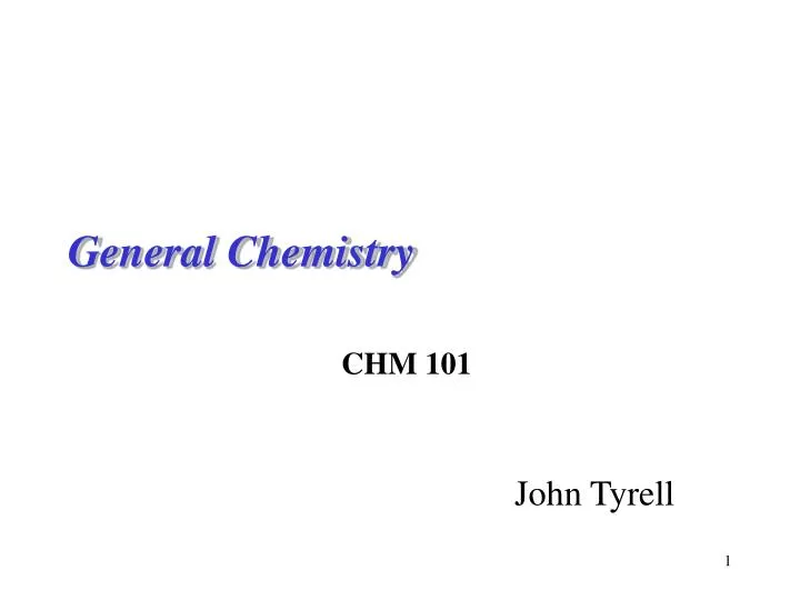 PPT - General Chemistry PowerPoint Presentation, free download - ID:6642892