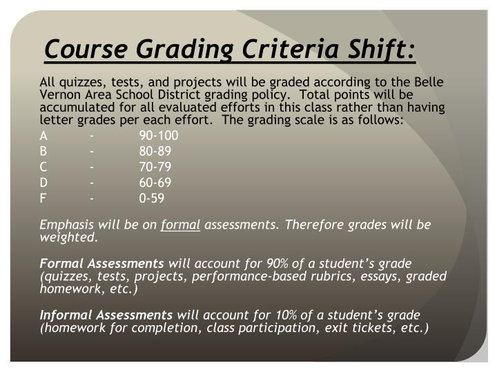 PPT - Informal Assessment - Formal Assessment Grade Book Weighting ...