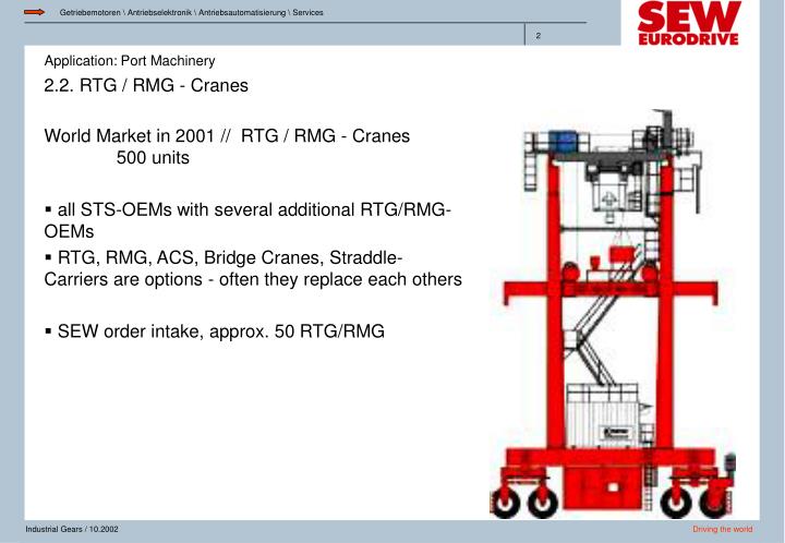 PPT - RTG Usually RTG with their diesel-electric PowerPoint ...