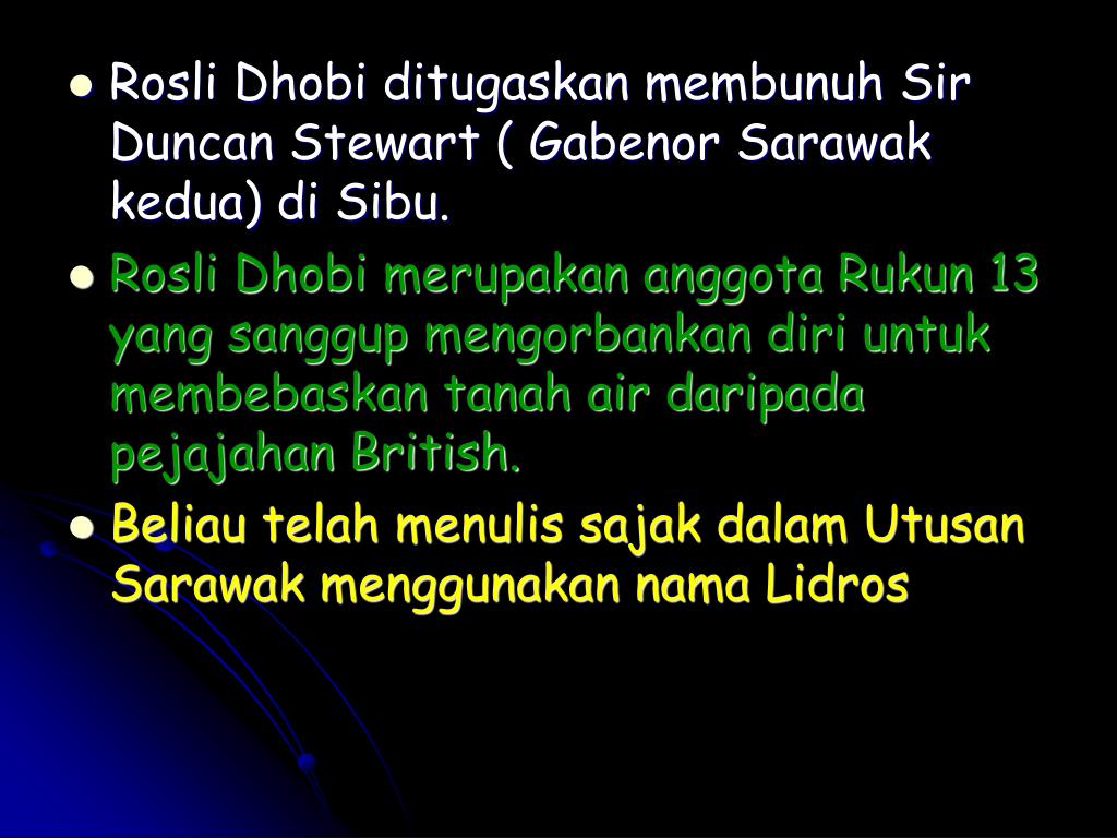 PPT - PERUBAHAN PENTADBIRAN KE ARAH BERKERAJAAN SENDIRI DI SARAWAK DAN ...