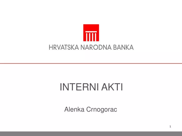 PPT - INTERNI AKTI PowerPoint Presentation, free download - ID:6643969