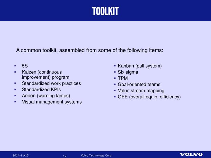 PPT - Volvo production system (VPS) pre-study PowerPoint Presentation ...