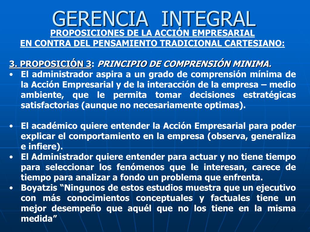 PPT - GERENCIA INTEGRAL Y PLANIFICACIÓN ESTRATÉGICA PowerPoint ...