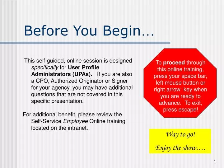 PPT - Before You Begin … PowerPoint Presentation, free download - ID ...