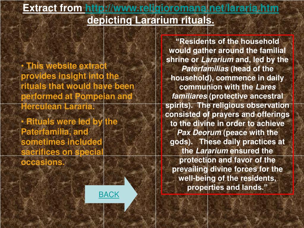 PPT - Household Gods in Pompeii & Herculaneum PowerPoint Presentation ...