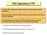 PPT - Welcome to the TOC Operations Class. PowerPoint Presentation - ID ...