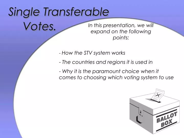 PPT - Single Transferable PowerPoint Presentation, free download - ID ...