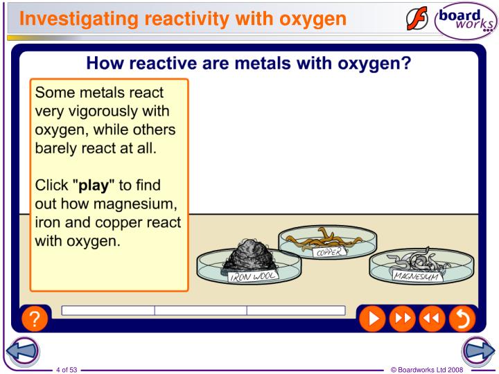 PPT - Reacting metals with oxygen PowerPoint Presentation - ID:6645971