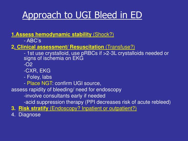 PPT - Upper GI Bleed : Clinical Case Presentation PowerPoint ...
