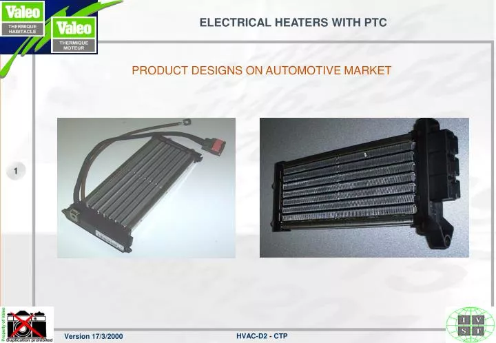 PPT - ELECTRICAL HEATERS WITH PTC PowerPoint Presentation, free ...