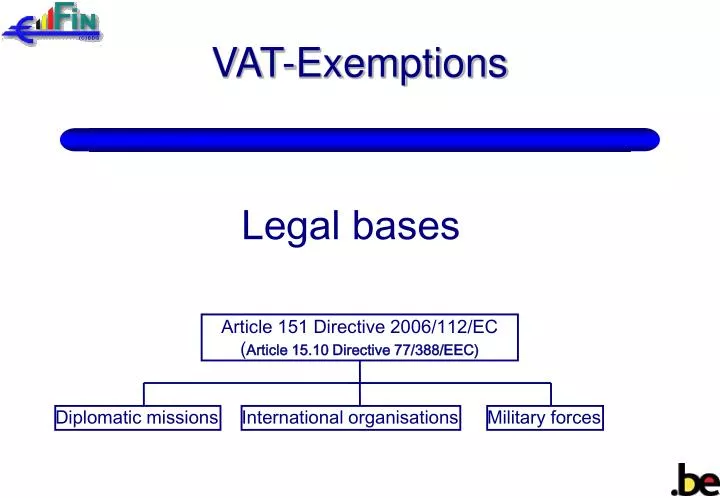 PPT - VAT-Exemptions PowerPoint Presentation, free download - ID:6647628