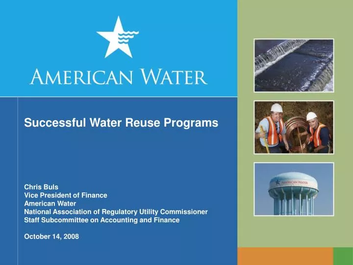 PPT - Successful Water Reuse Programs PowerPoint Presentation, free ...