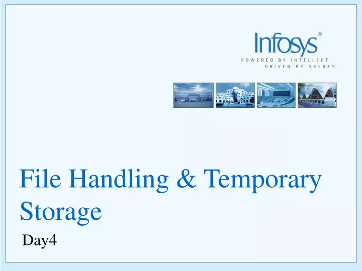 PPT - File Handling & Temporary Storage PowerPoint Presentation, free ...