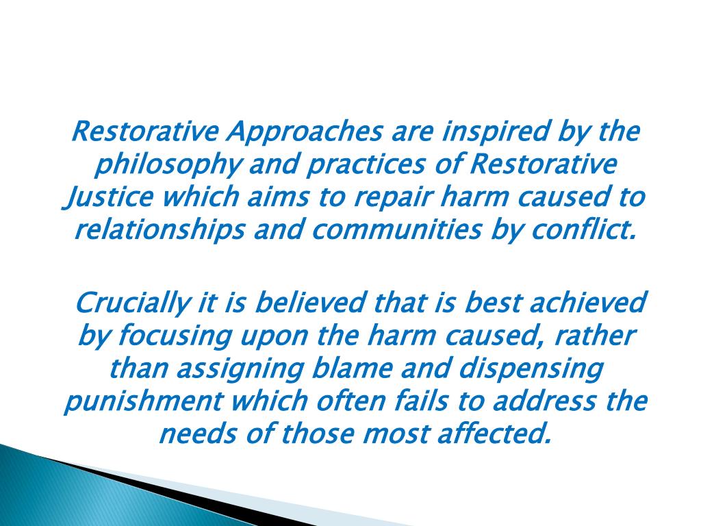 PPT - SLT Mini Introduction to Restorative Approaches and Restorative ... PPT - SLT Mini Introduction to Restorative Approaches and Restorative ...