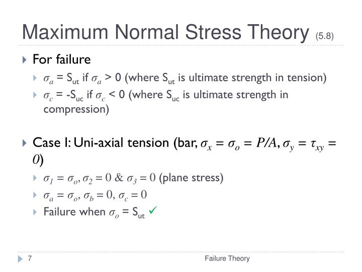 PPT - Failure Theories (5.3-5.8, 5.14) PowerPoint Presentation - ID:6649264