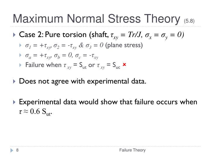 PPT - Failure Theories (5.3-5.8, 5.14) PowerPoint Presentation - ID:6649264