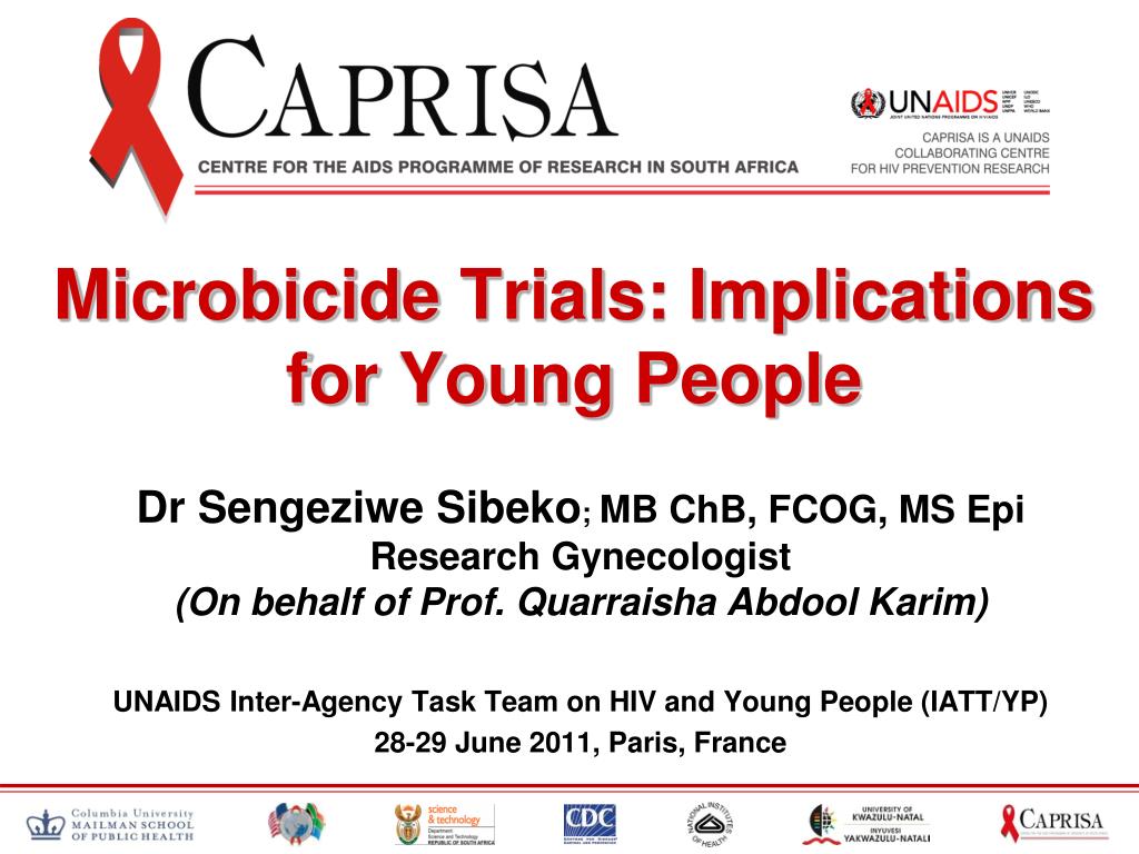 PPT - Microbicide Trials: Implications for Young People PowerPoint ...