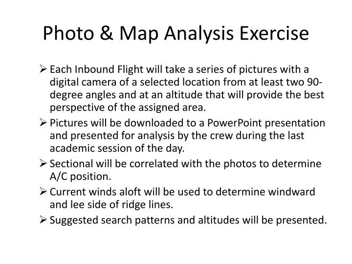 PPT Photo Map Analysis Exercise PowerPoint Presentation Free