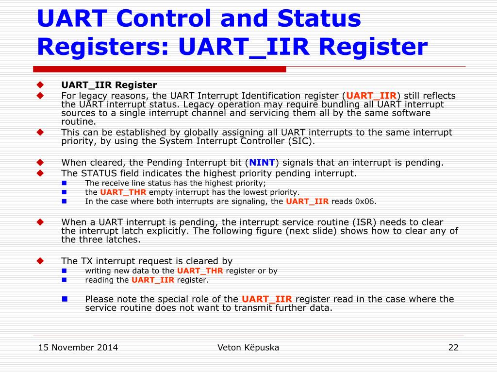 PPT - Universal Asynchronous Receiver Transmitter PowerPoint ...