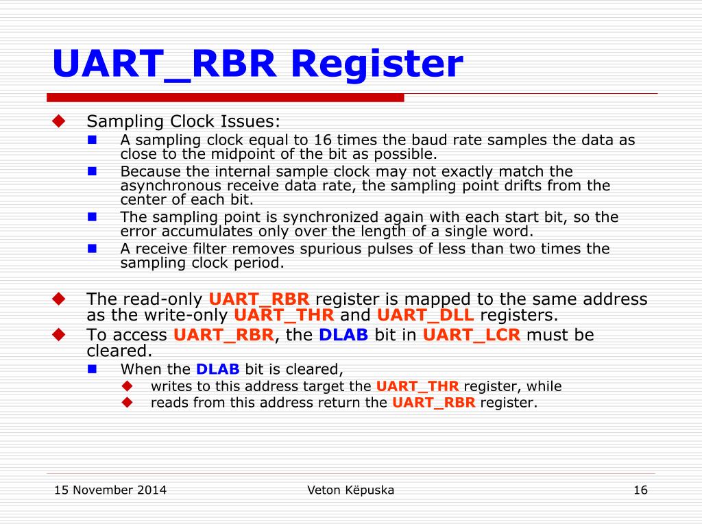 PPT - Universal Asynchronous Receiver Transmitter PowerPoint ...