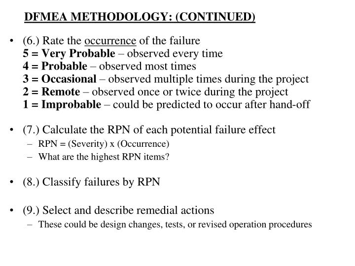 PPT - DESIGN FAILURE MODE EFFECTS ANALYSIS (DFMEA) PURPOSE OF DFMEA ...