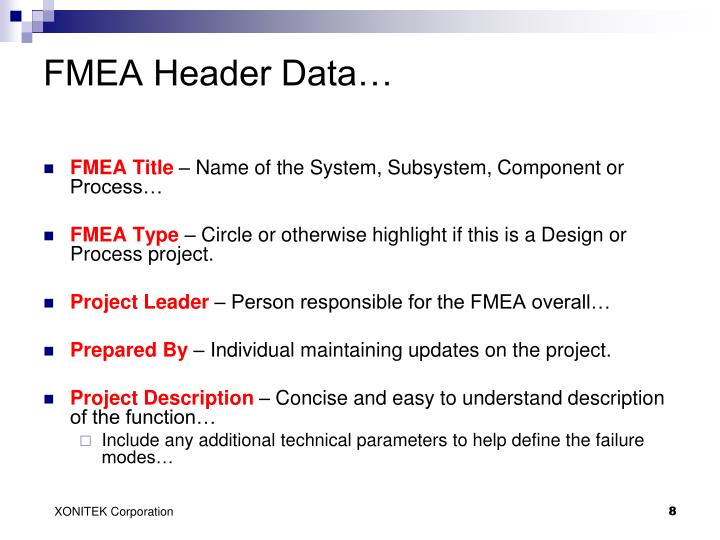 PPT - Failure Mode and Effects Analysis (FMEA) PowerPoint Presentation ...
