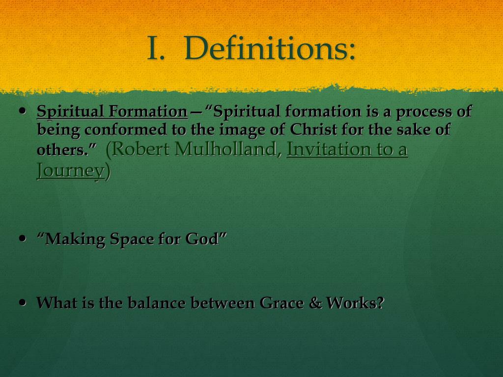 PPT - The Garden Concept of Spiritual Formation PowerPoint Presentation ...