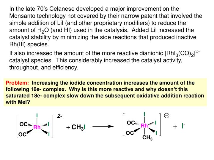 PPT - Monsanto/BP/Celanese Acetic Acid Process PowerPoint Presentation ...